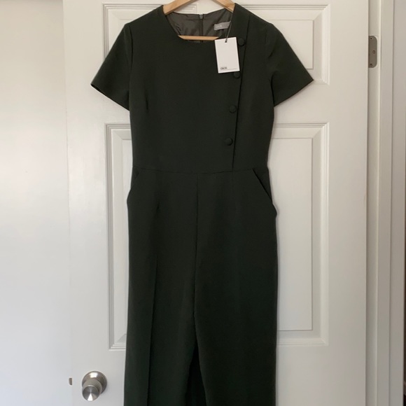 ASOS | Pants & Jumpsuits | Asos Army Green Jumper Button Detail | Poshmark